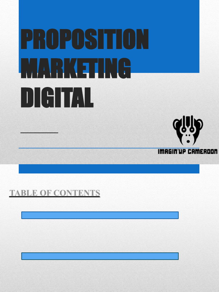 Proposition Marketing Digital | PDF