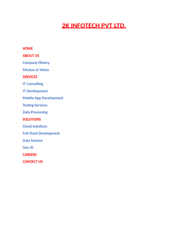 2k Infotech PVT LTD | PDF