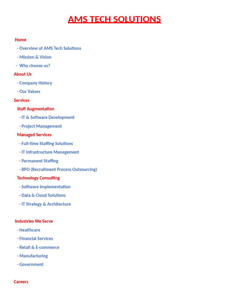 Ams Tech Solutions | PDF
