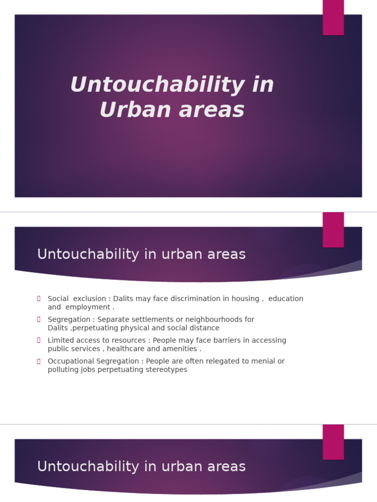 Untouchability in Modern India 2 | PDF