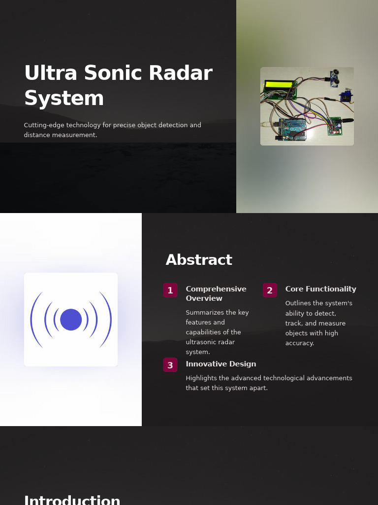Ultra Sonic Radar System | PDF