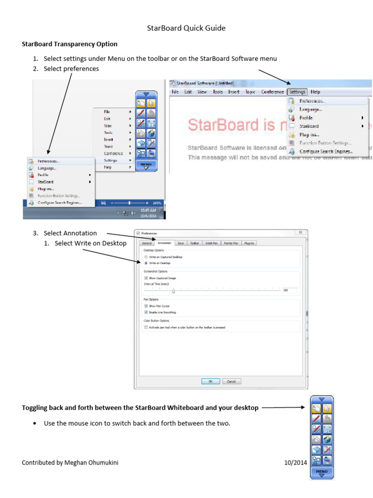 Starboard Quick Guide | PDF