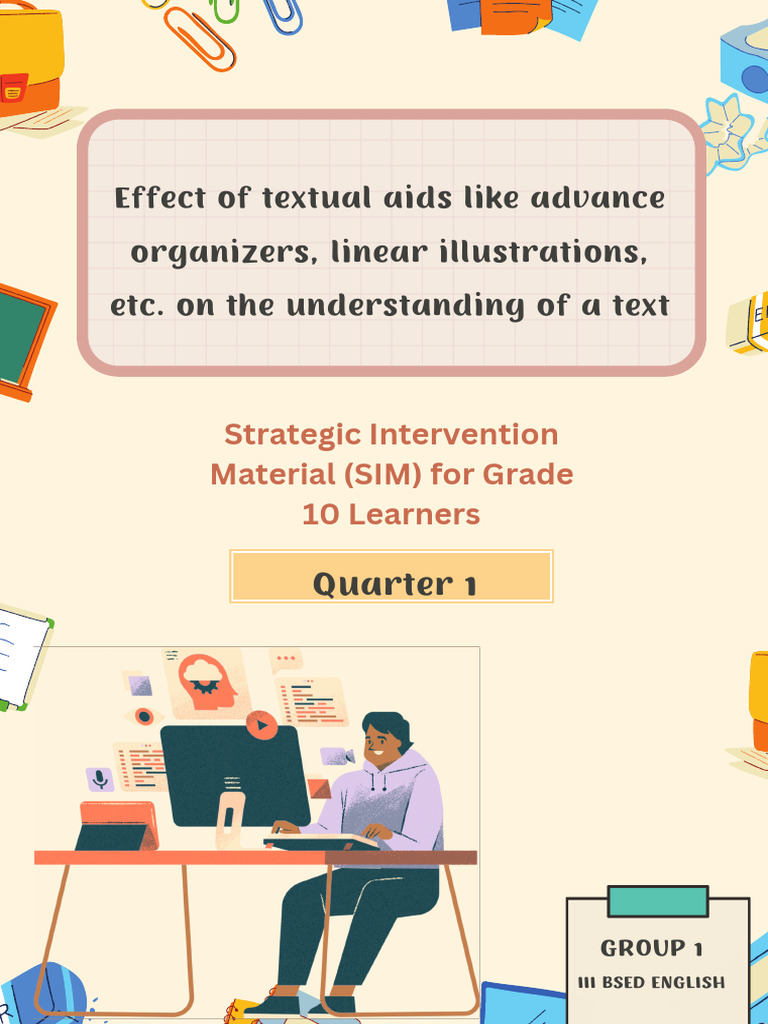 Effect of Textual Aids Like Advance Organizers, Linear Illustrations ...