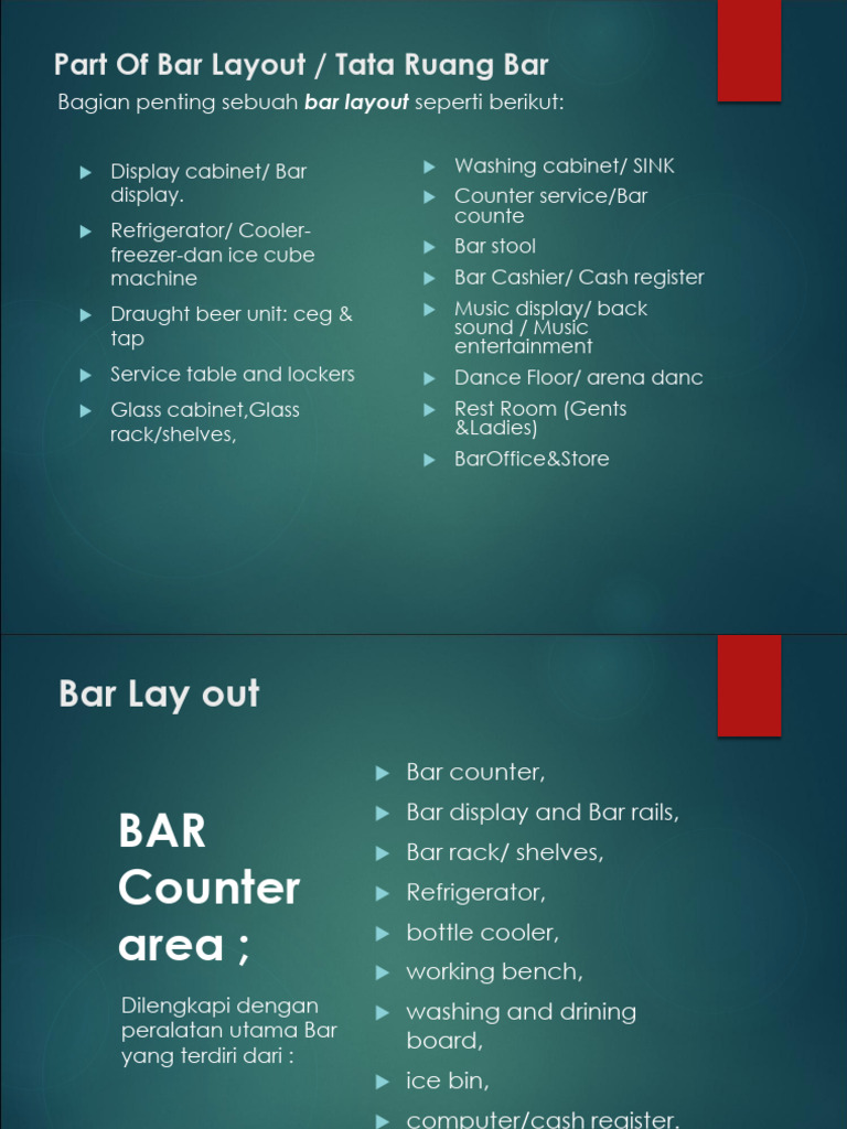 Pertemuan 2 - Bartending Bar Equipment 5-13 | PDF