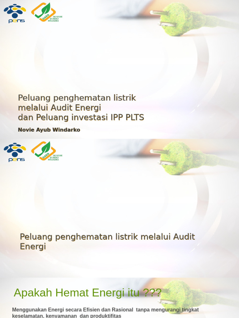Audit Energi Dan Investasi IPP Rev3 | PDF