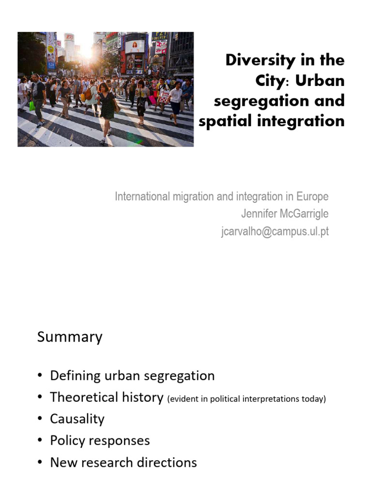 Urban Segregation | PDF | Ghetto | Immigration