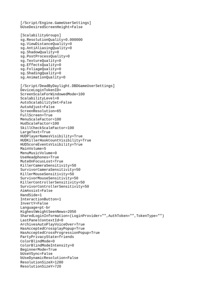 Game User Settings | PDF | Games & Activities