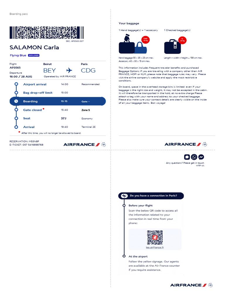 Boarding Pass | PDF
