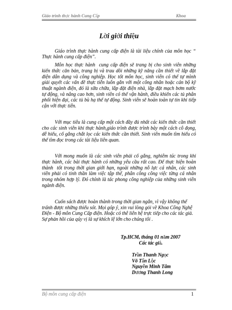 Tailieuxanh GT Thuc Hanh Cung Cap Dien 1224 | PDF