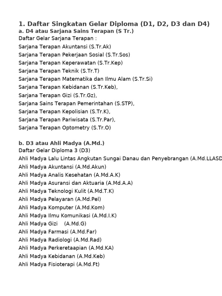 Gelar Pendidikan Yang Benar | PDF