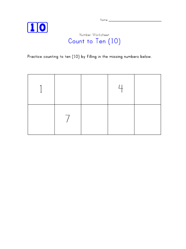 KG Math Counting10, 20 Worksheets | PDF