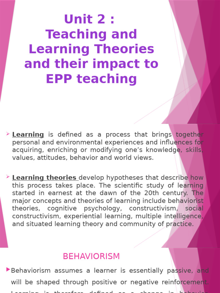 2 - Learning Theories | PDF