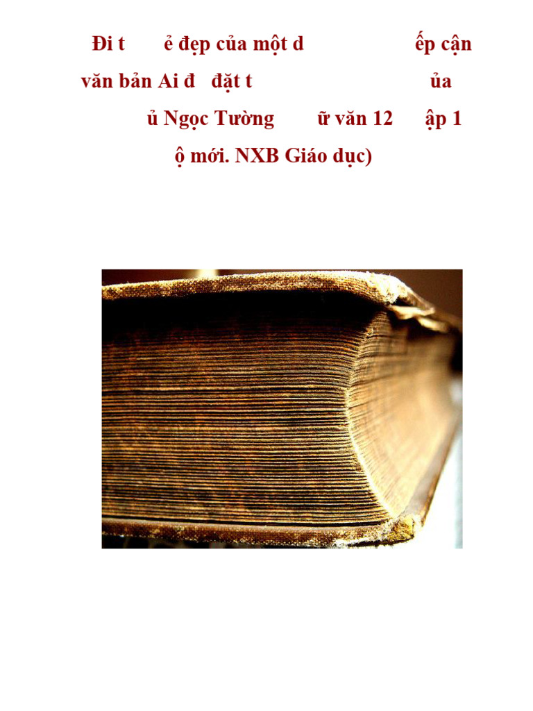 Di Tim Ve Dep Cua Mot Dong Song | PDF