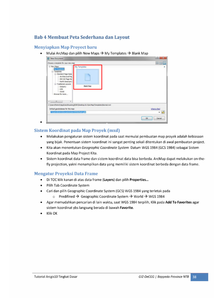 Membuat Peta Dan Layout | PDF