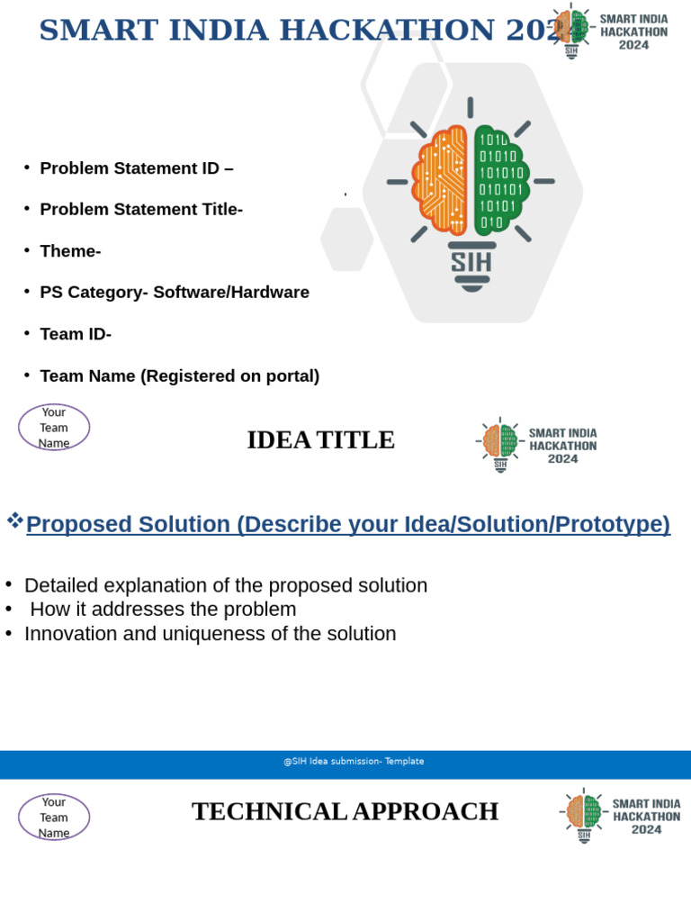 SIH2024 IDEA Presentation Format | PDF
