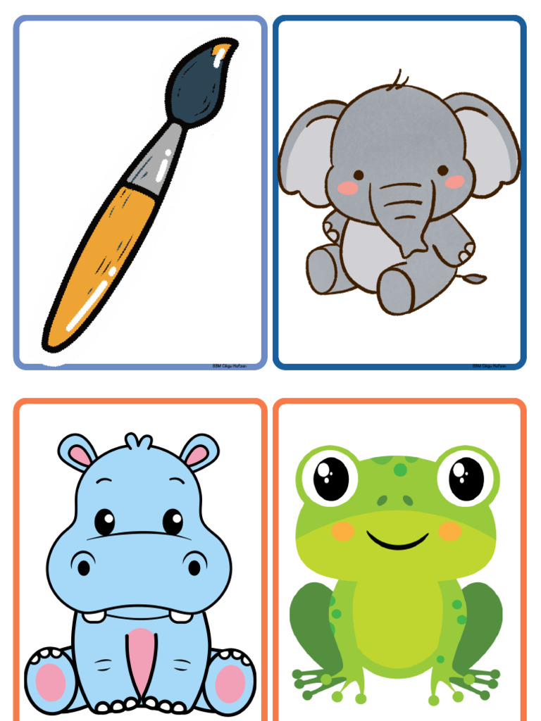 Flashcard Gambar Dan Perkataan KV KVK | PDF