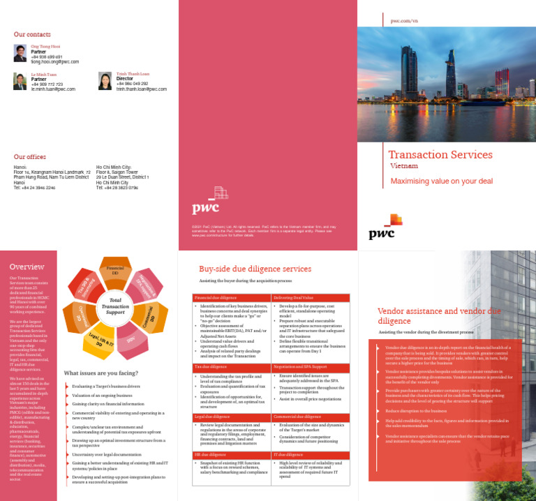 PWC Vietnam Transaction Services Flyer | PDF