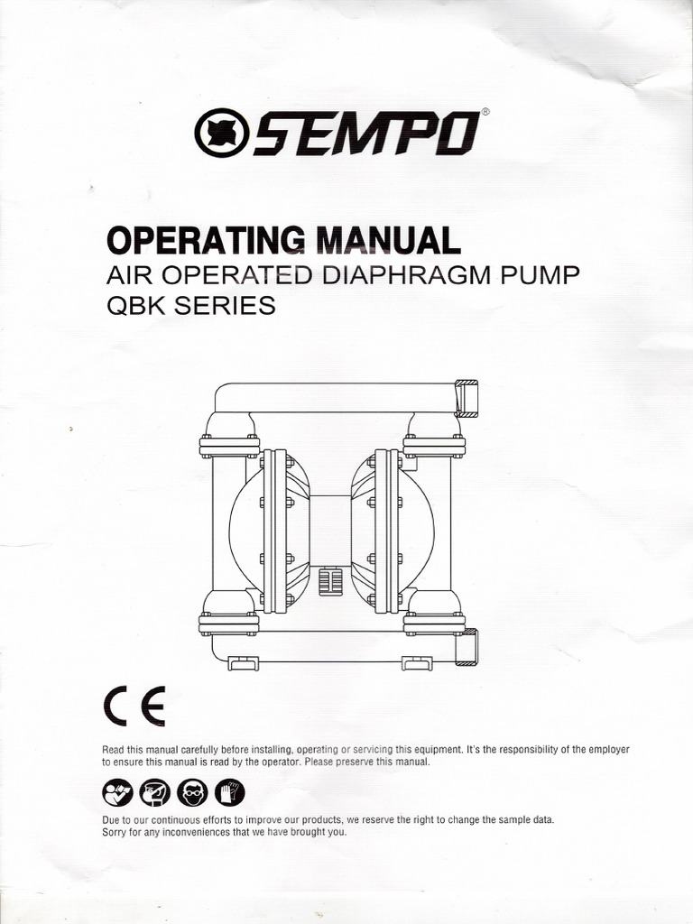 Manual Operated Diaphragm Pump QBK Series | PDF