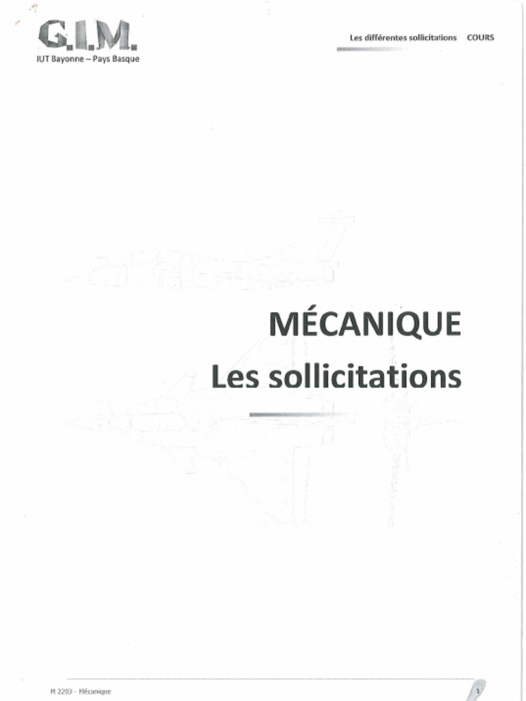 MECA 2 Cours | PDF