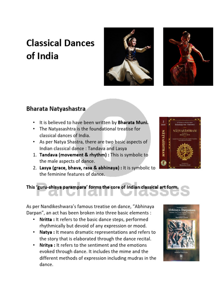 Classical Dances in India - 6960119 - 2022 - 08 - 22 - 03 - 49 | PDF