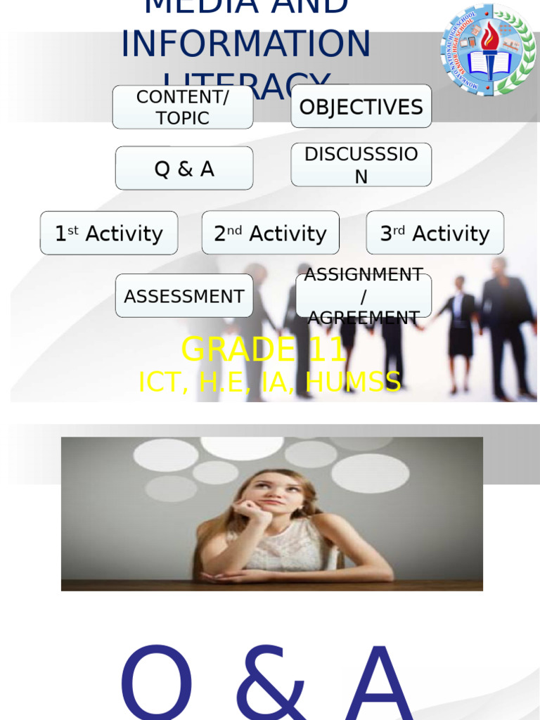 MIL M1 Q1 Lesson 2 - Introduction To Media and Information Literacy | PDF | Information Literacy ...