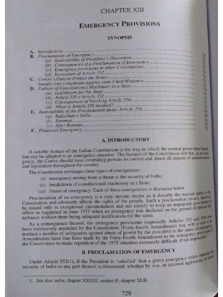 Emergency Provisions | PDF