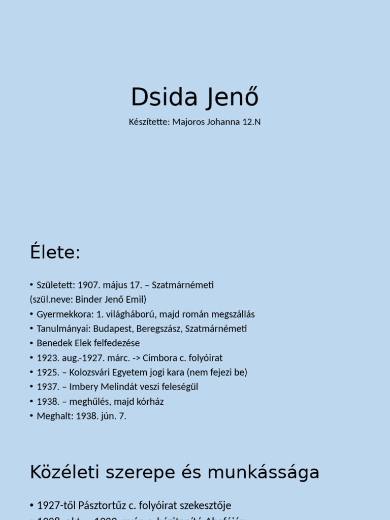 Dsida Jenő | PDF