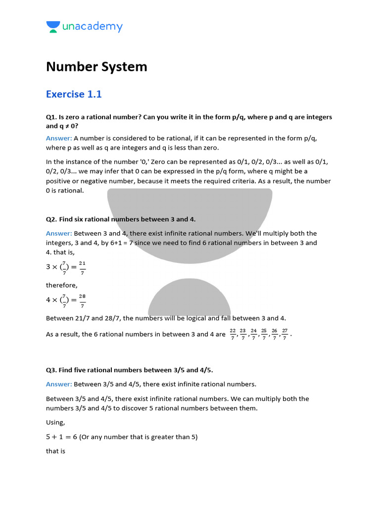 Class-9 Chapter-1 Number-System Preview | PDF