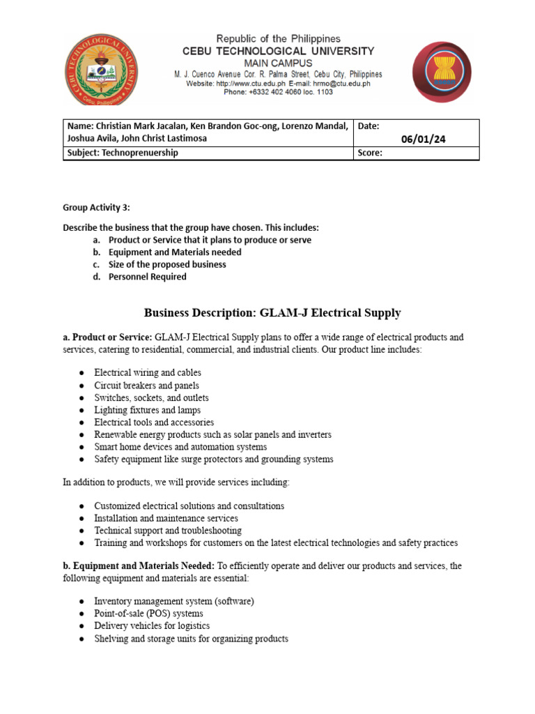 Business Description | PDF