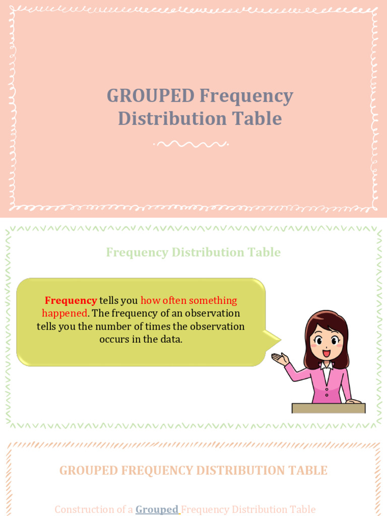 Grouped Frequency Distribution Guide | PDF | Histogram