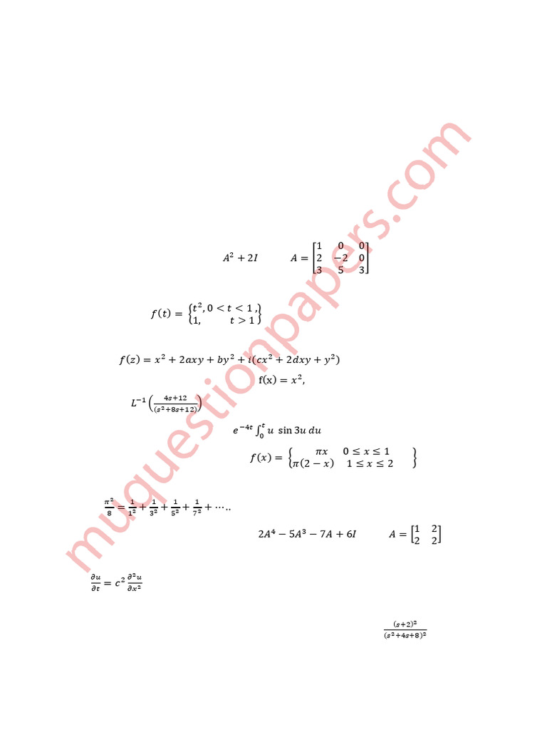 Be Mechanical Engineering Semester 3 2023 December Engineering Mathematics III Rev 2019 C Scheme ...