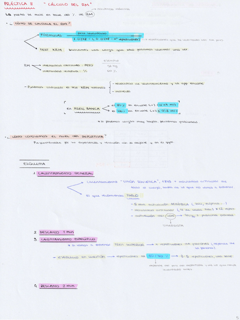 Práctica 8 - Cálculo Del RM | PDF