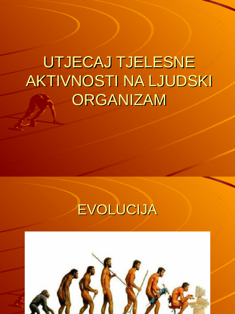 Utjecaj Tjelesne Aktivnosti Na Ljudski Organizam | PDF