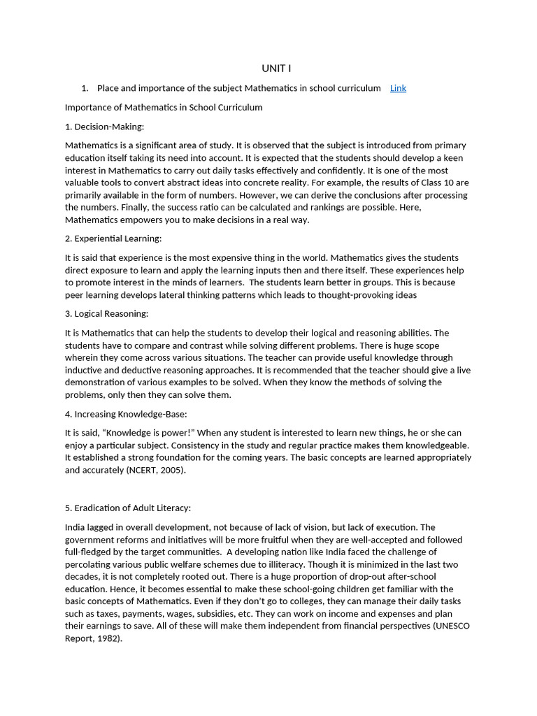 Unit 1 With Answer | PDF