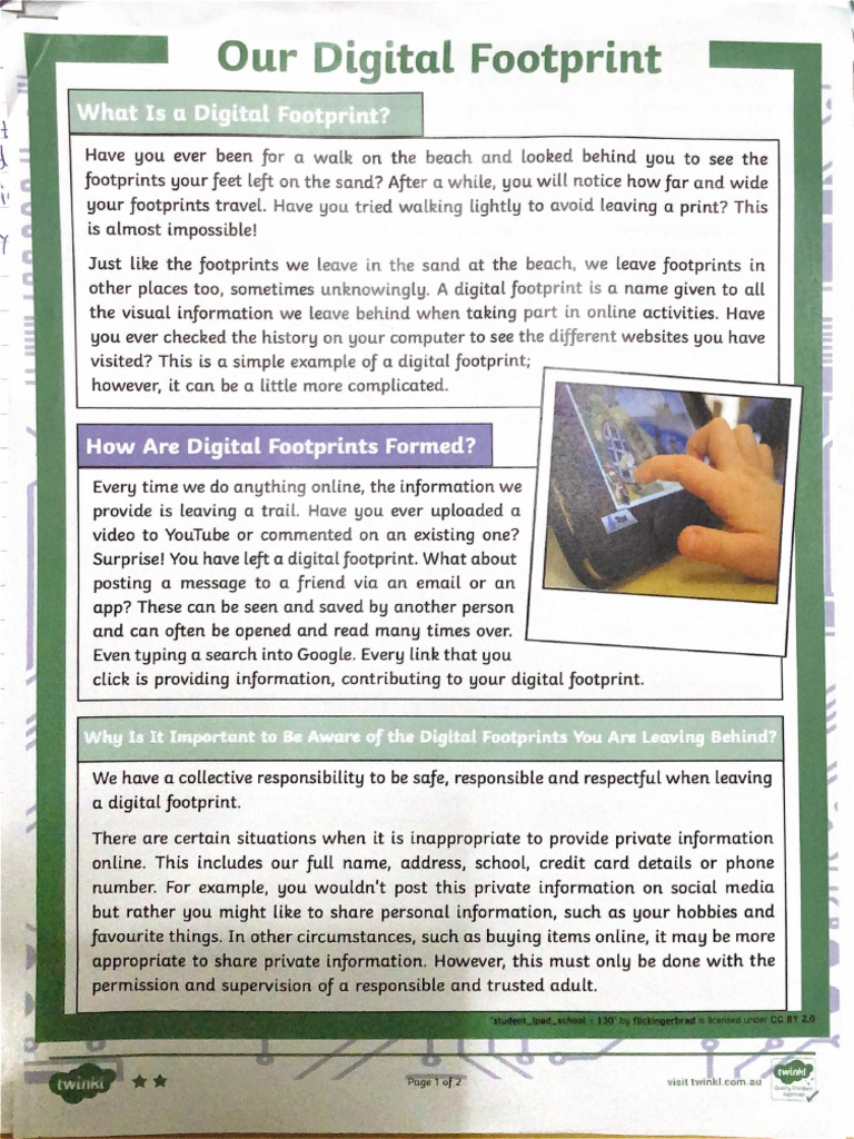 Digital Footprints | PDF