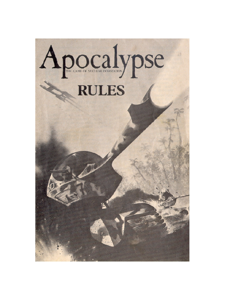 Apocalypse Rules | PDF