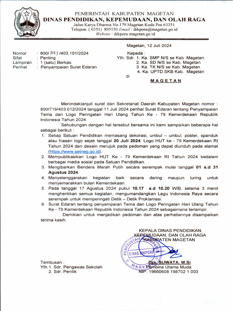 Se Hut Ri Ke 79 TH 2024 | PDF