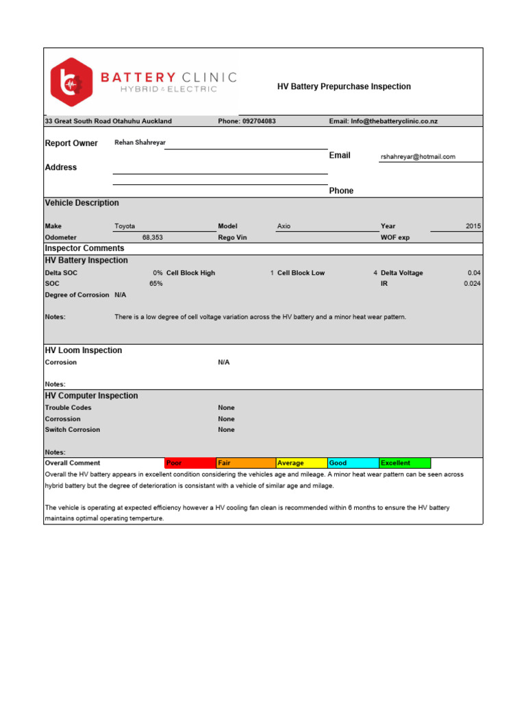 Battery Inspection | PDF