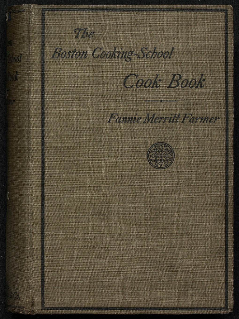 The Boston Cooking-School Cook Book 1900 | PDF