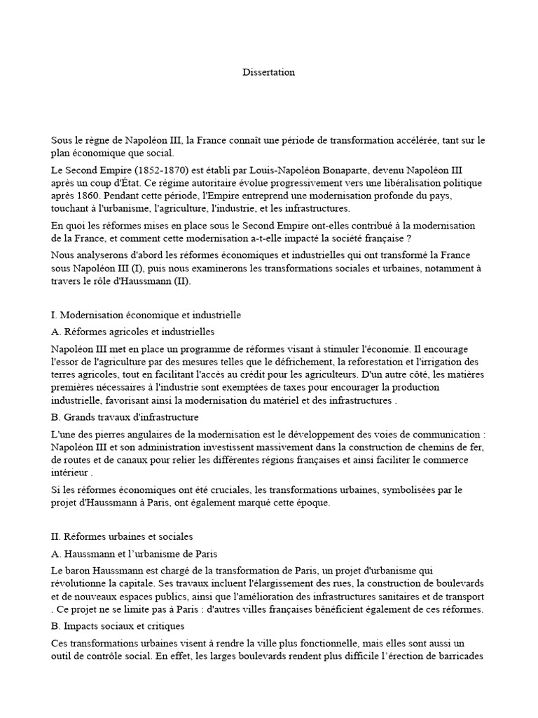 Dissertation Histoire | PDF