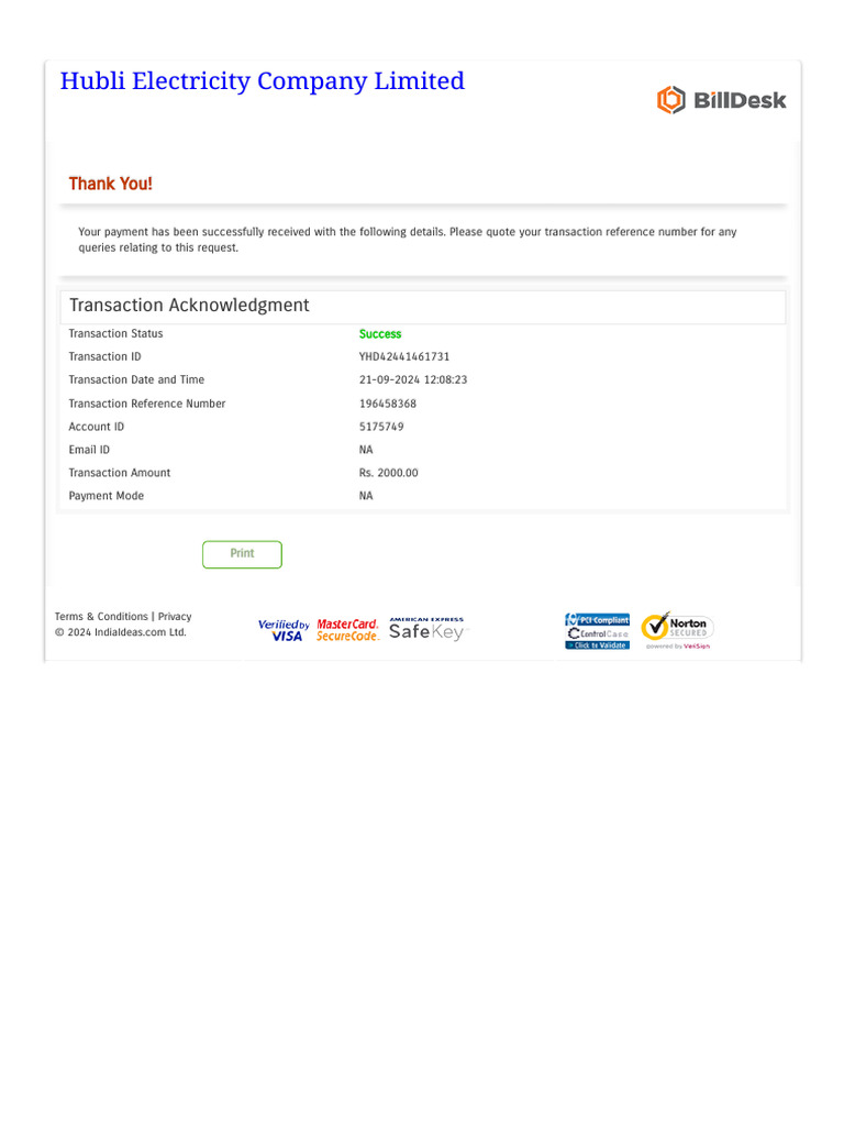 Hescom Bill Payment | PDF