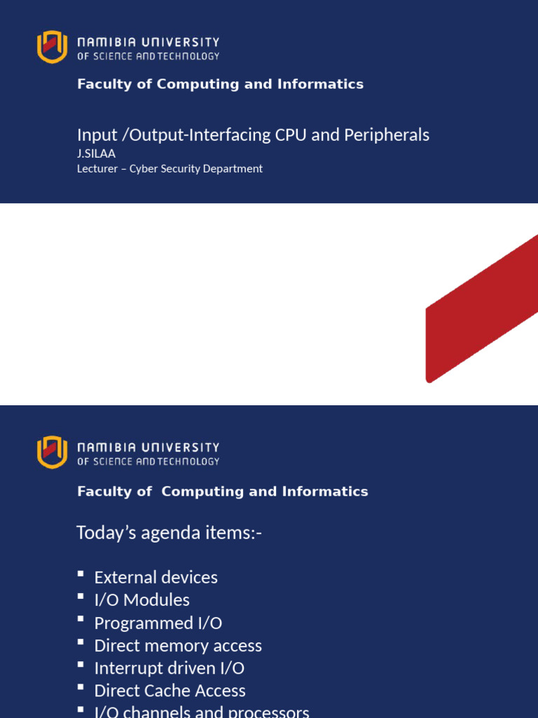Lecture 6 Input and Output Devices | PDF