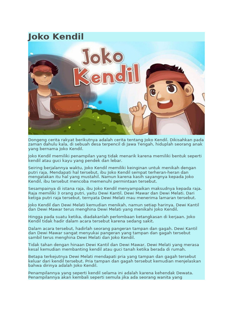 Joko Kendil | PDF | Fiksi Misteri, Thriller, & Kejahatan