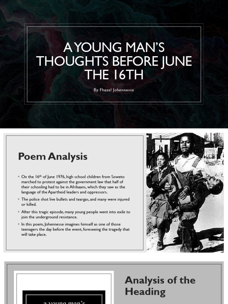 A Young Mans Thoughts Before June The 16th | PDF | Poetry | Poetry