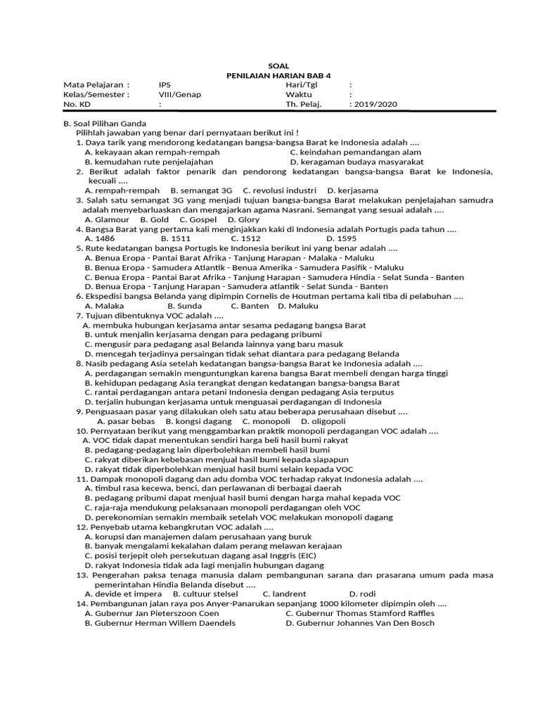 Soal PH Bab Iv | PDF