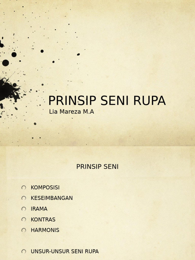 Prinsip Seni Rupa | PDF