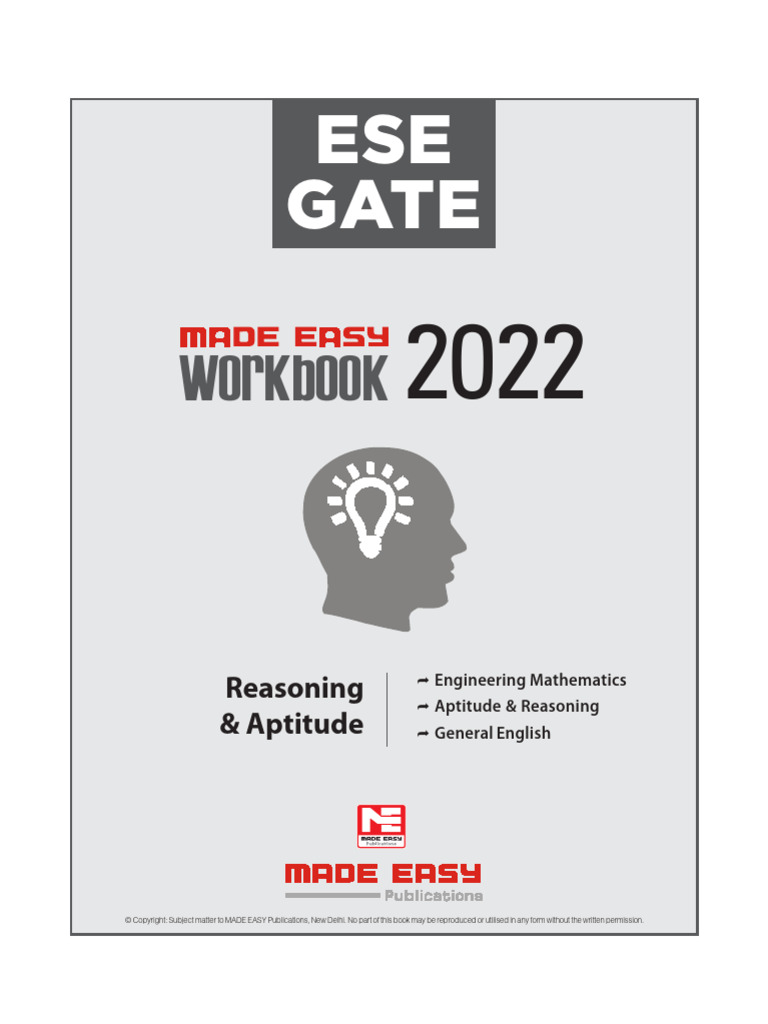 ESE Gate: Workbook | PDF