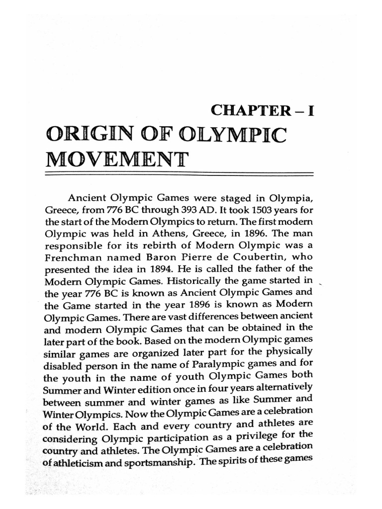 Olympic Education Notes (1) | PDF