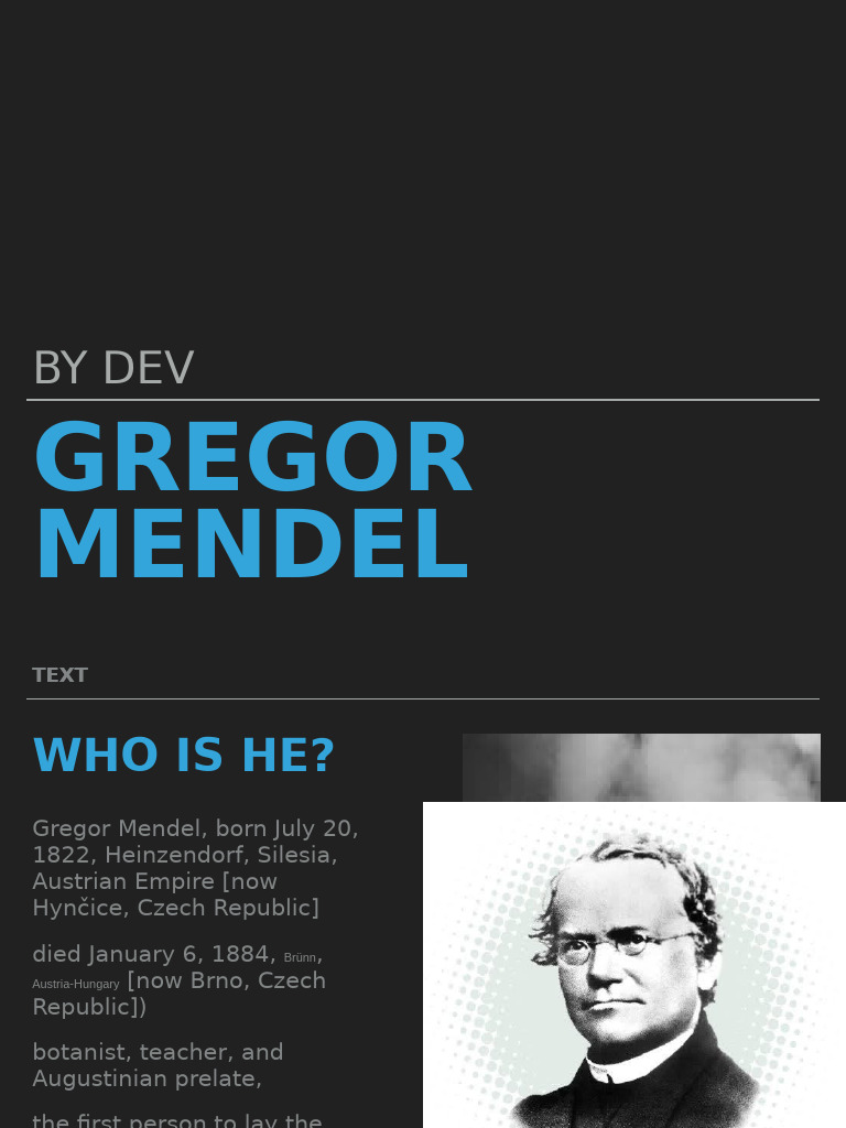 Gregor Mendel | PDF