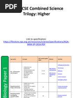 Gcse Combined Science Workbook Answers Higher Level 9-1 2 | PDF